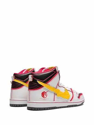 Nike X Gundam Sb Dunk High Pro Qs Rx-0 Sneakers - White