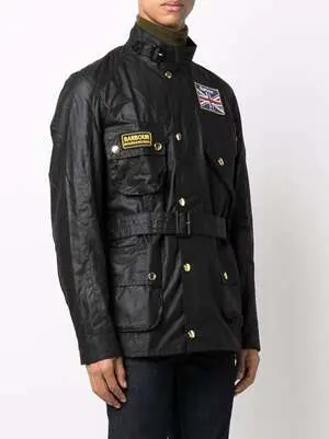 Barbour International Union Jack Wax Jacket
