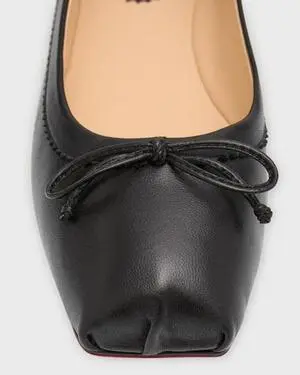 CHRISTIAN LOUBOUTIN Mamadrague Ballerina Flats - Black