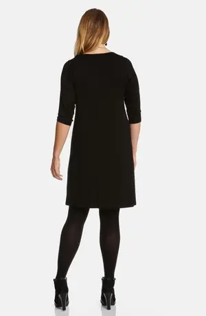 Karen Kane Scoop Neck Jersey A-line Dress - Black