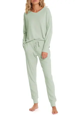 PAPINELLE Super Soft Thermal Knit Pajamas Matcha