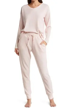 PAPINELLE Super Soft Thermal Knit Pajamas Misty Pink
