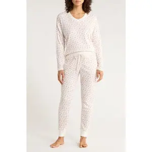 PAPINELLE Super Soft Thermal Knit Pajamas - Strawberry Ditsy