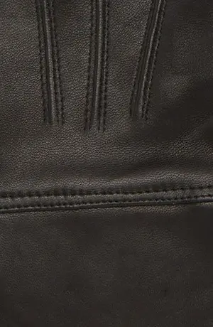 Mackage Willis Genuine Shearling Cuff Leather Tech Gloves