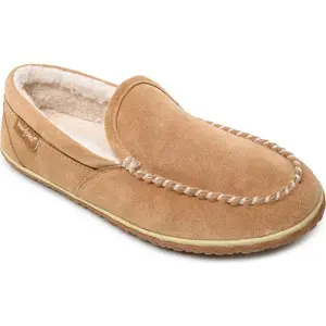 Minnetonka Tilden Suede Slippers - Cinnamon