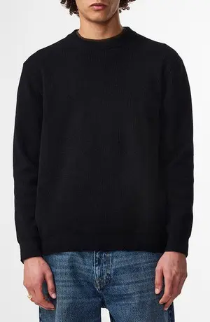Nn07 Danny 6429 Ribbed Sweater - Black