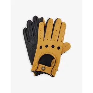 DENTS Dents Silverstone Touchscreen Leather Driving Gloves Cork/black