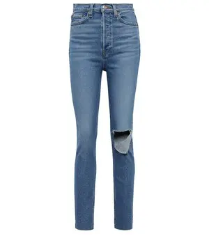 RE/DONE 90s Ultra High-rise Skinny Jeans - Blue