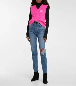 RE/DONE 90s Ultra High-rise Skinny Jeans - Blue