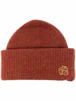 ADER ERROR Ribbed Knit Beanie - Red