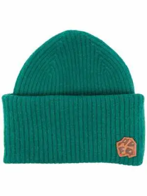 ADER ERROR Ribbed Knit Beanie - Green