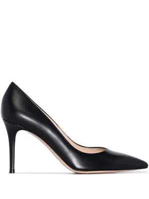 GIANVITO ROSSI 85mm Leather Pumps - Black
