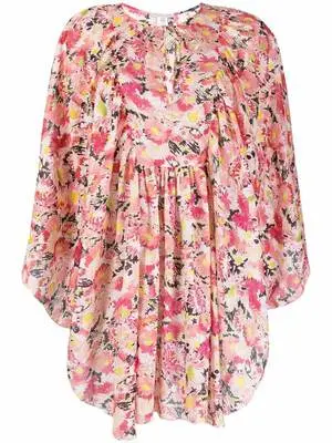 Stella McCartney Floral-print Organic-cotton Kaftan