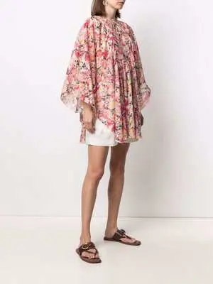 Stella McCartney Floral-print Organic-cotton Kaftan