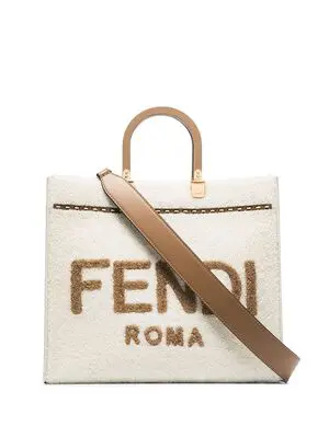 Fendi Shearling Sunshine Tote Bag