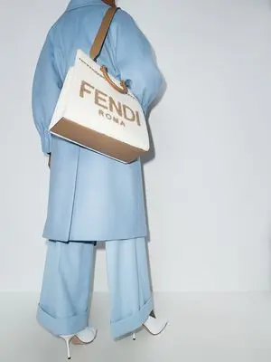 Fendi Shearling Sunshine Tote Bag