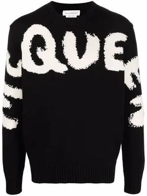 Alexander McQueen Intarsia-knit Cotton Jumper