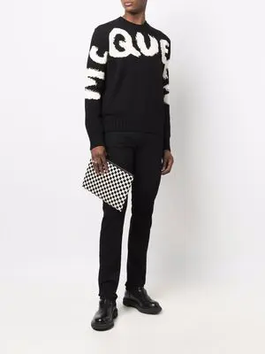 Alexander McQueen Intarsia-knit Cotton Jumper