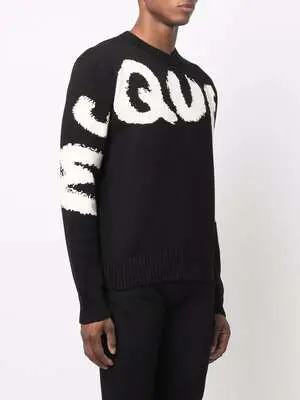 Alexander McQueen Intarsia-knit Cotton Jumper