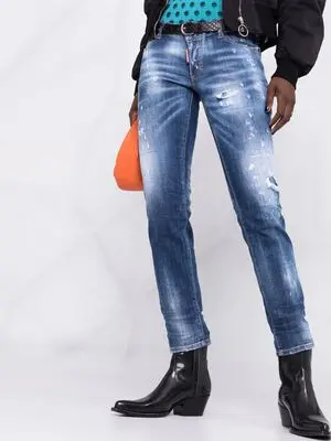 Dsquared2 Distressed Slim-fit Jeans