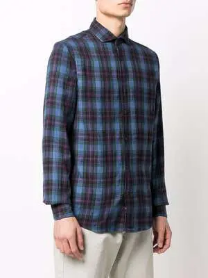 DEPERLU Tartan-print Cotton Shirt