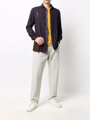 DEPERLU Tartan-print Cotton Shirt