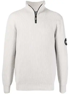 Giorgio Armani Zip-front Funnel Neck Jumper