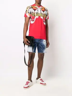 Dsquared2 Distressed-effect Denim Shorts