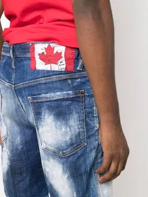 Dsquared2 Distressed-effect Denim Shorts