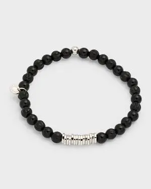 Tateossian Onyx Beaded Bracelet - Black