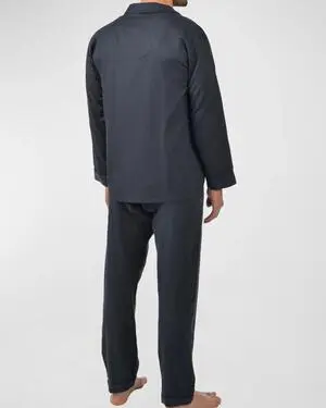 Majestic International Apos;s Piped Pajama Set - Lead