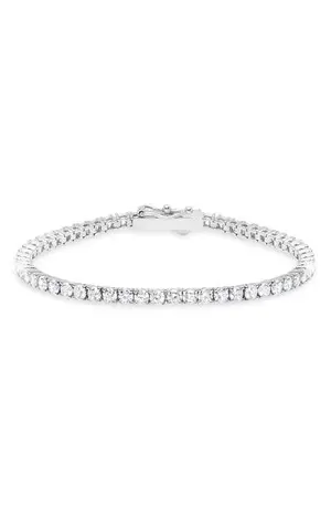 CRISLU Cubic Zirconia Tennis Bracelet - Platinum