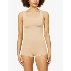 Hanro Touch Feeling Scooped Stretch-jersey Top - Beige