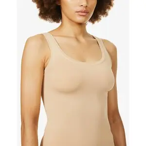 Hanro Touch Feeling Scooped Stretch-jersey Top - Beige