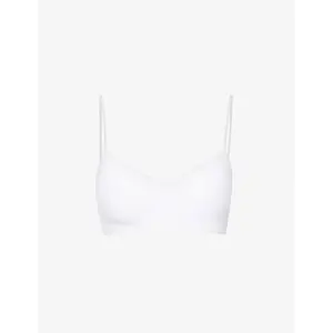 Hanro Touch Feeling Cropped Stretch-jersey Bra - White