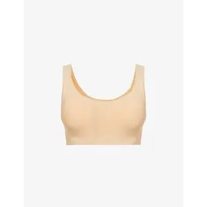 Hanro Touch Feeling Cropped Stretch-jersey Bra - Beige