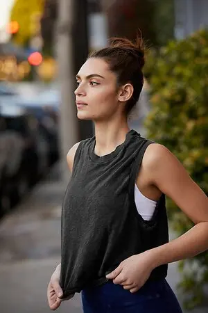 Free People Love Tank - Solid Black