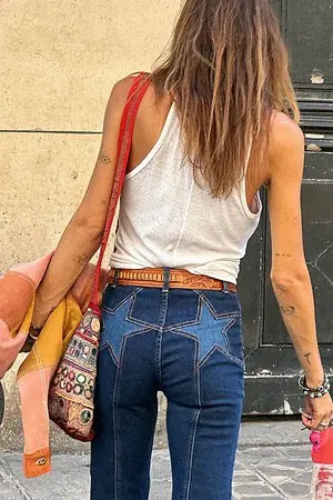 Free People We The Free Firecracker Flare Jeans Dark Wash