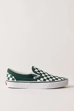 VANS Classic Checked Slip-on Sneakers - Emerald
