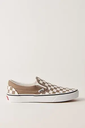 VANS Classic Checkered Slip-ons - Walnut