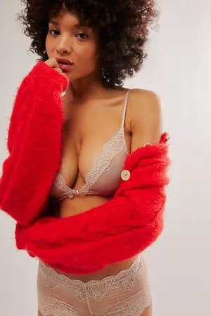 Only Hearts So Fine Sheer Lace Bralette Vintage