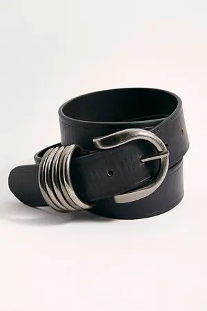 Free People Rori Leather Belt Noir