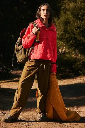 Free People FP Movement Pippa Packable Pullover Puffer Electric Sunset