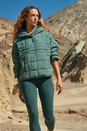 Free People FP Movement Pippa Packable Pullover Puffer Glacial Mist