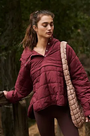 Free People FP Movement Pippa Packable Pullover Puffer Jaspe