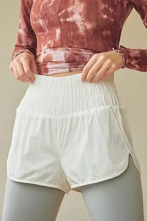 Free People FP Movement The Way Home Shorts Blanc Optique