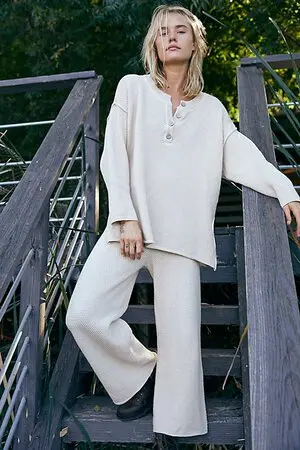 Free People Hailee Sweater Set Au Lait