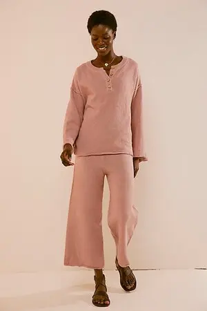 Free People Hailee Sweater Set Dusty Himalayan