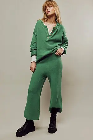 Free People Hailee Sweater Set Green