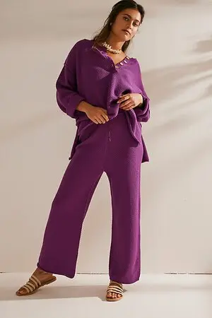 Free People Hailee Sweater Set Phlox
